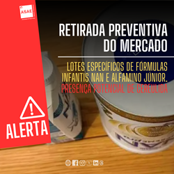Retirada Preventiva do Mercado de Lotes Específicos de Fórmulas ...